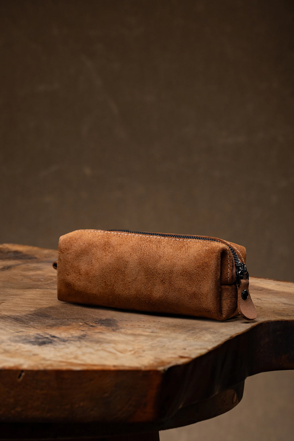 Suede Pencil Case – Soft Texture, Elegant & Practical – Semender Leather Goods