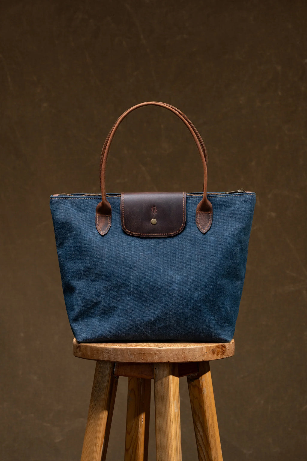 Handmade Canvas Women’s Bag | Leather Detail, Spacious Tote: Frenchbag ...